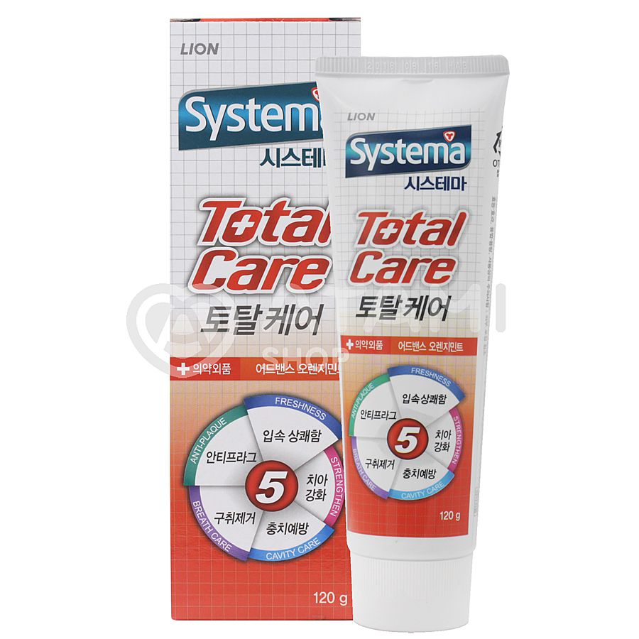 LION Зубная паста комплексный уход с ароматом апельсина и мяты Total Care Orange Systema купить ...